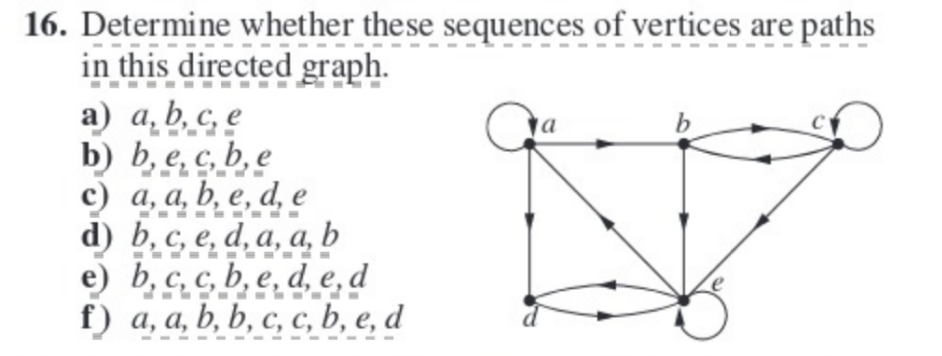 Solved 6. Determine whether these sequences of vertices are | Chegg.com
