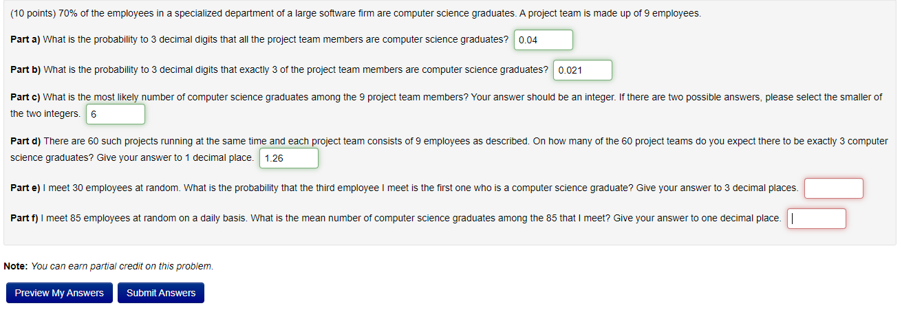 Solved (10 points) 70% of the employees in a specialized | Chegg.com