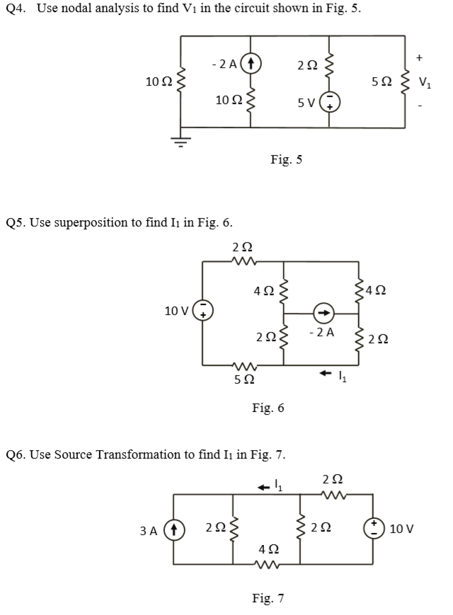 Solved Q4. Use nodal analysis to find V1 in the circuit | Chegg.com
