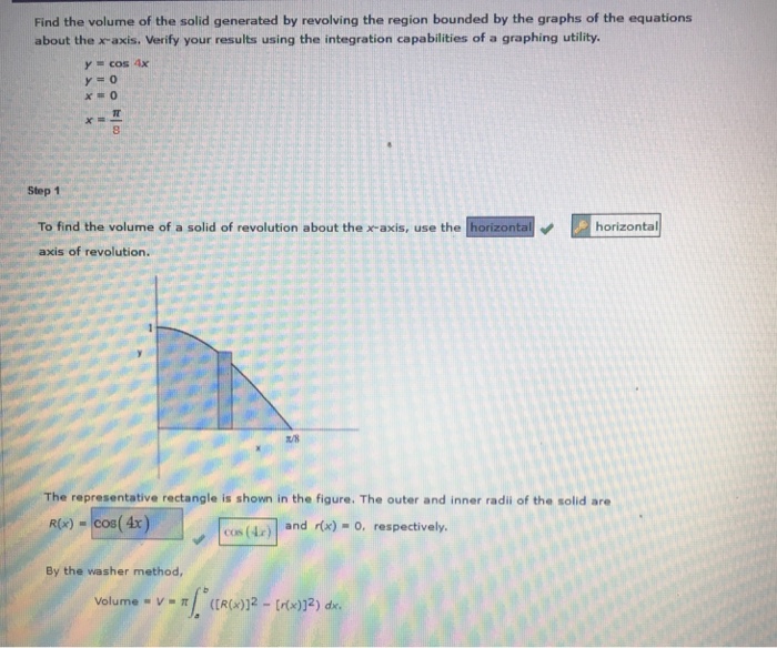 Solved Find the volume of the solid generated by revolving | Chegg.com