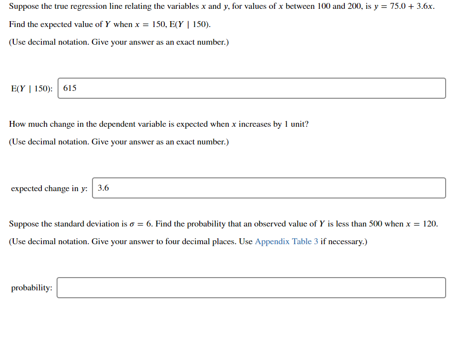 Solved Suppose the true regression line relating the | Chegg.com