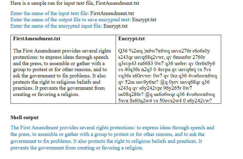 Solved Here Is A Sample Run For Input Text File 0241