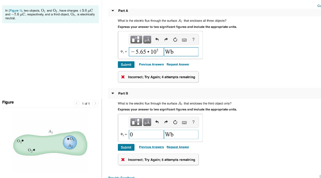 Solved ce Part A In (Figure 1), two objects. O1 and Oy, have | Chegg.com