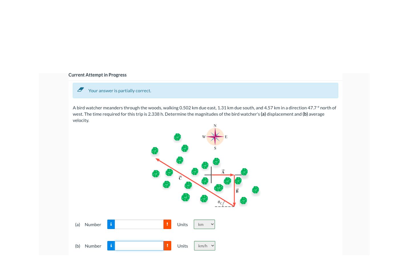 Solved A bird watcher meanders through the woods, walking | Chegg.com