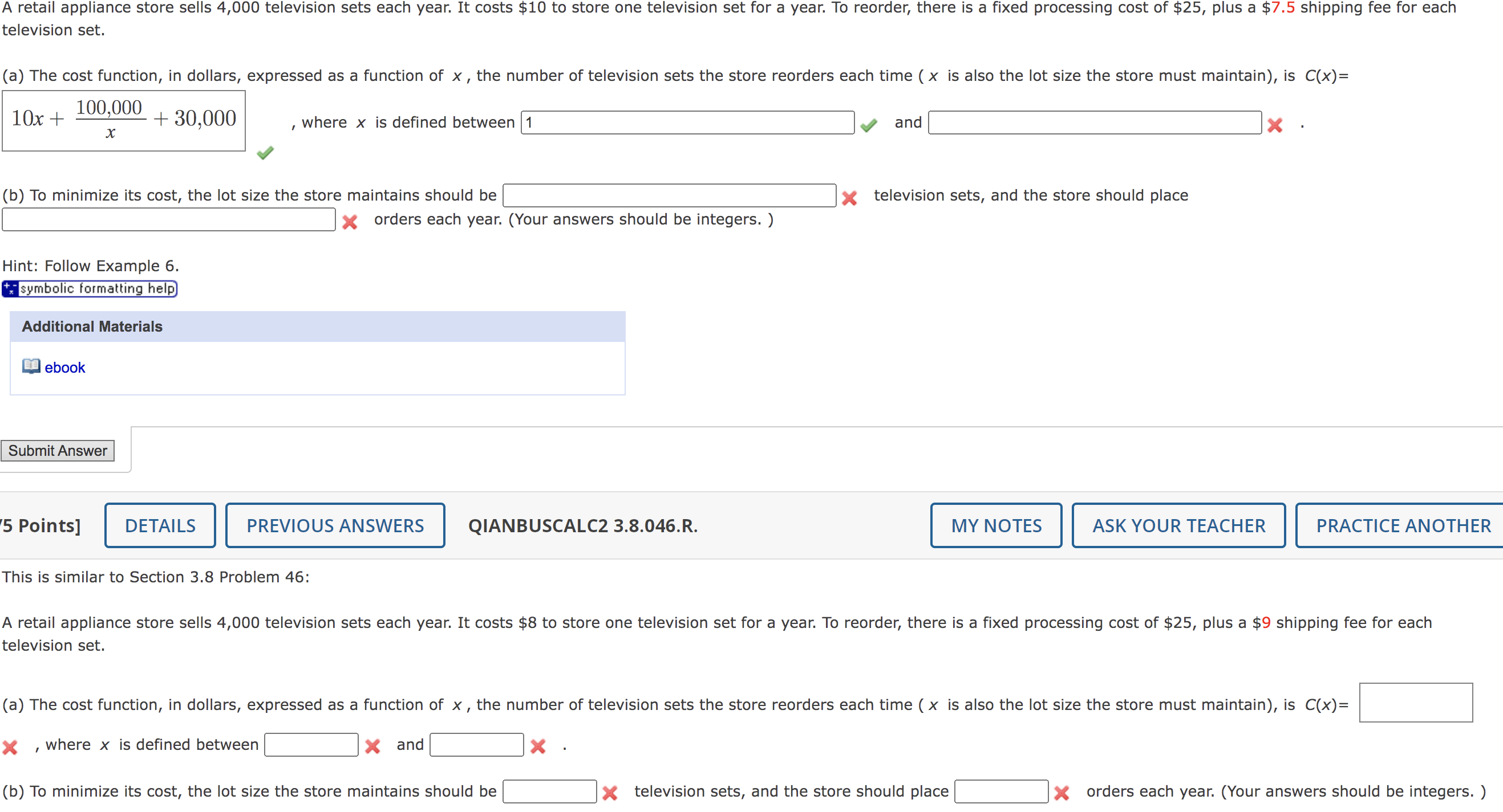 Solved A retail appliance store sells 4,000 television sets | Chegg.com