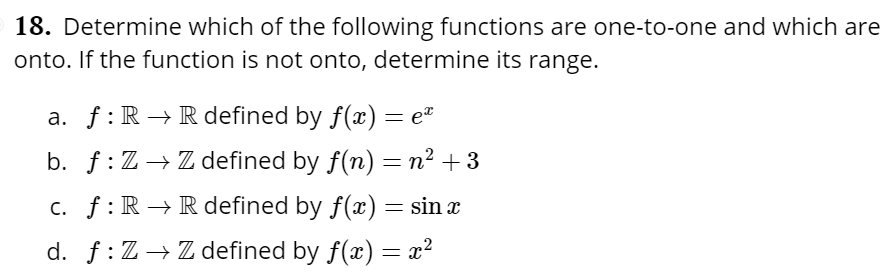 Solved 8. Prove A CB if and only if An B= A. 18. Determine | Chegg.com