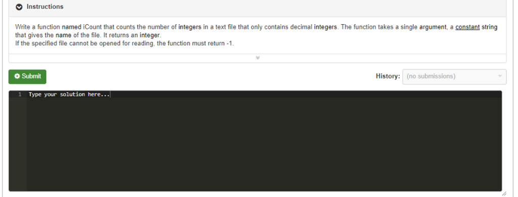 Solved This Is In C Language Write A Function Named Icount 7266