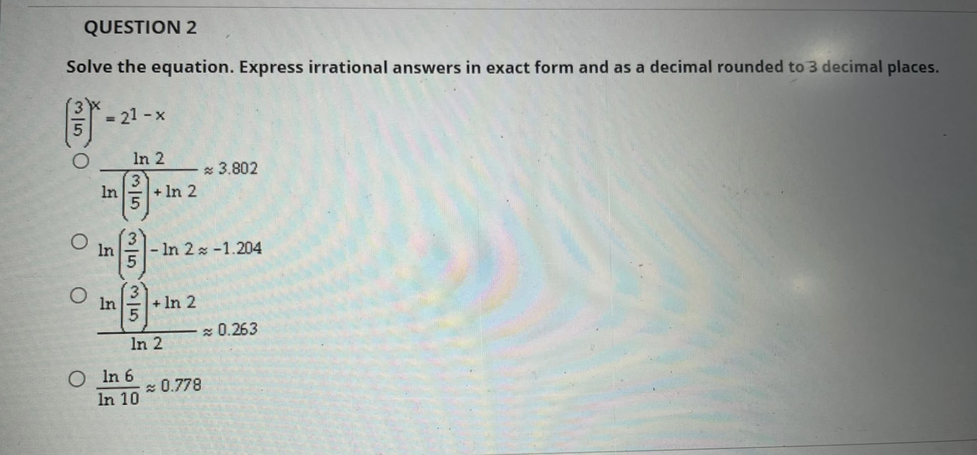 Solved Solve the equation. Express irrational answers in | Chegg.com