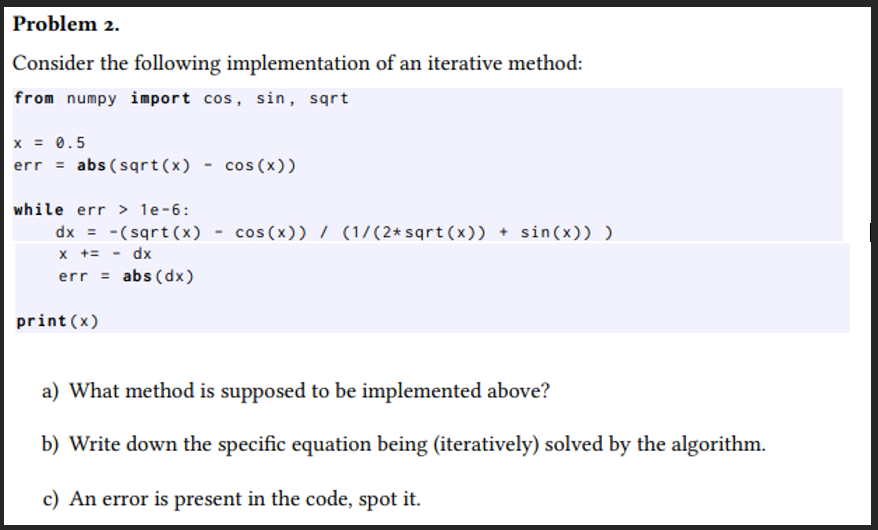 Solved Problem 2.Consider the following implementation of an | Chegg.com