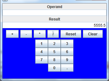 Using Java Design and code a Swing GUI calculator. | Chegg.com