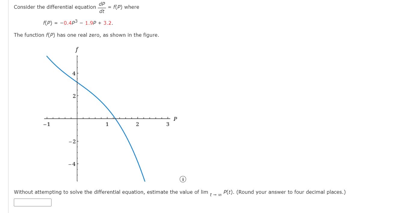 Solved Consider the differential equation dp = f(P) where dt | Chegg.com