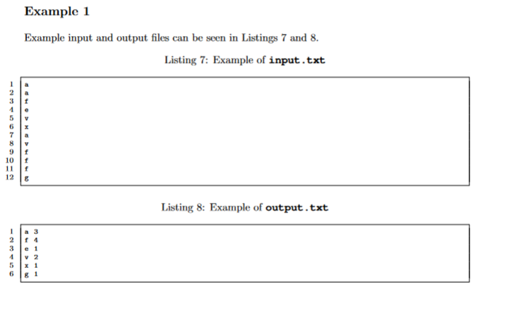 Solved Task 3 - Frequency of elements Write a program that | Chegg.com