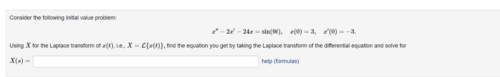 Solved Consider the following initial value problem: | Chegg.com