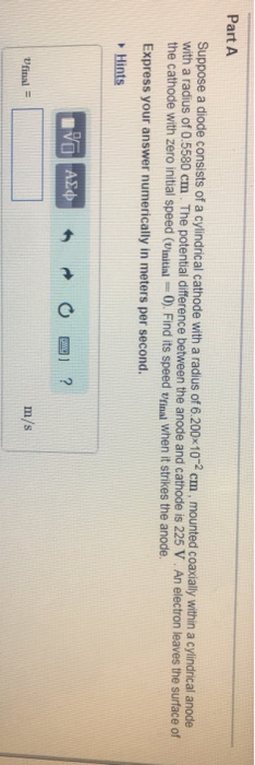 Solved An Electron in a Diode Before the advent of | Chegg.com