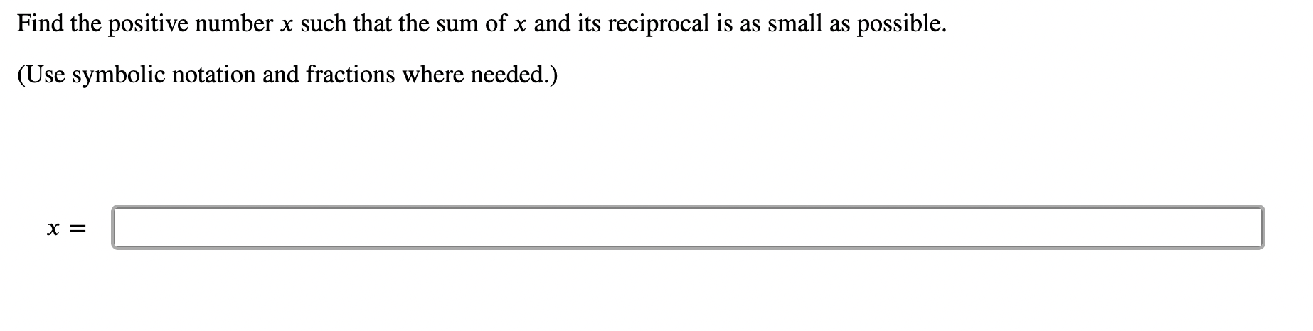 Solved Find two positive real numbers such that the sum of | Chegg.com