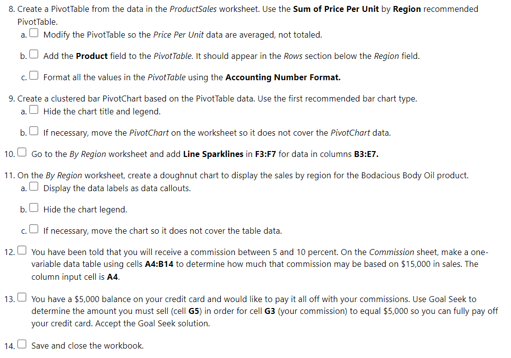 Solved 1. Open the start file | Chegg.com