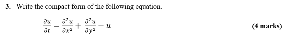 Solved 3. Write the compact form of the following equation. | Chegg.com