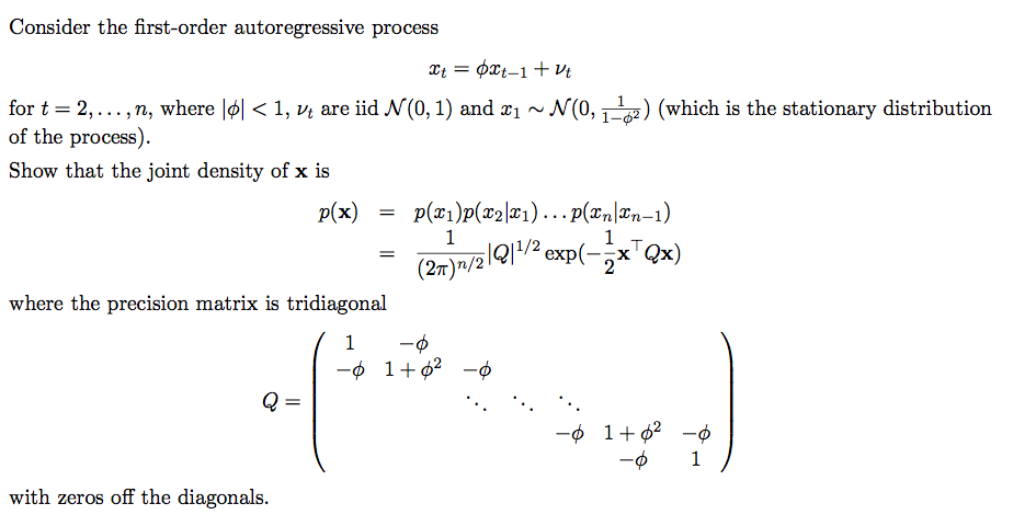 Consider the first-order autoregressive process for | Chegg.com