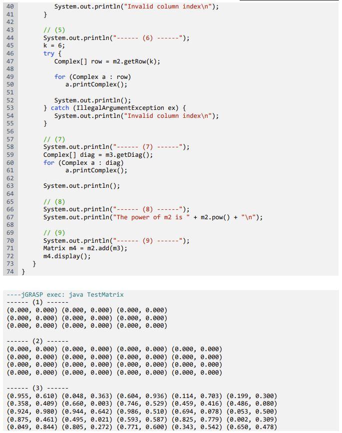 Solved Java Project: Hello I use Eclipse. I provided | Chegg.com