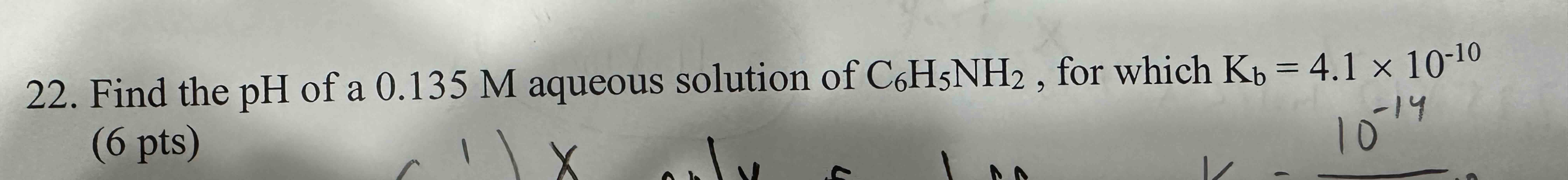 Solved Find the pH of a 0.135 M ﻿aqueous solution | Chegg.com
