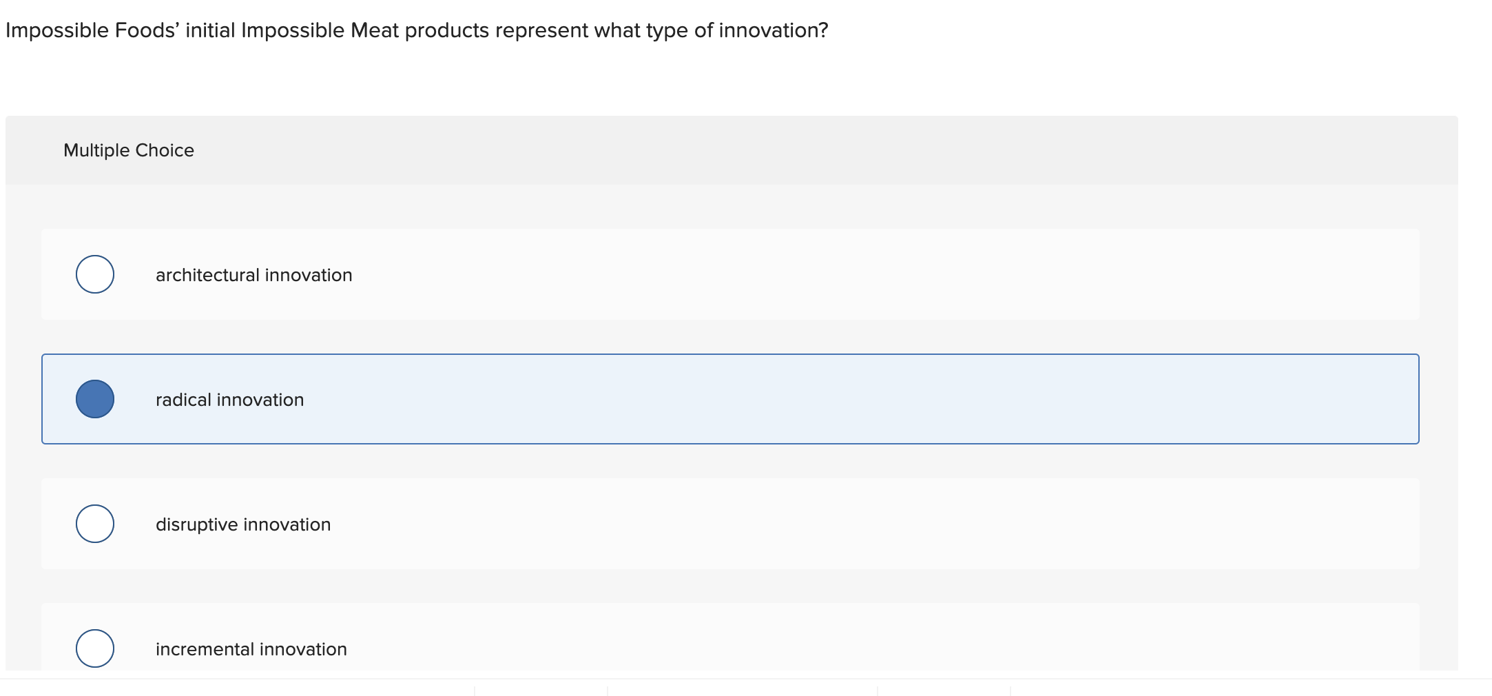 Solved Impossible Foods' initial Impossible Meat products | Chegg.com