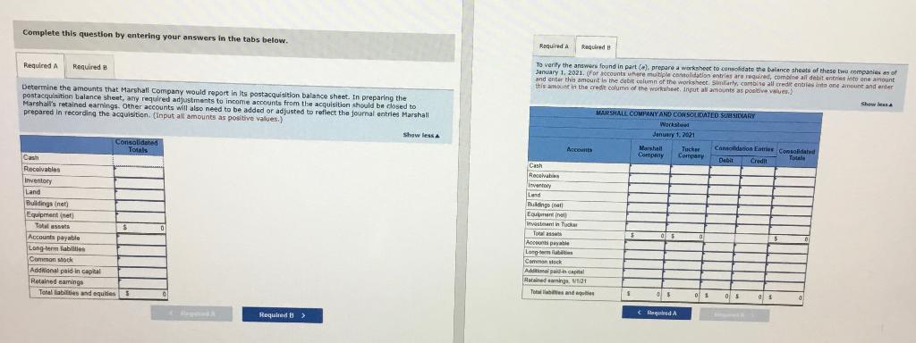 Solved 4. On January 1, 2021. Marshall Company acquired 100 | Chegg.com
