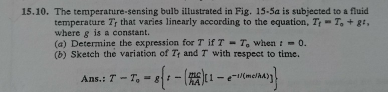 Solved 15.10. The temperature-sensing bulb illustrated in | Chegg.com