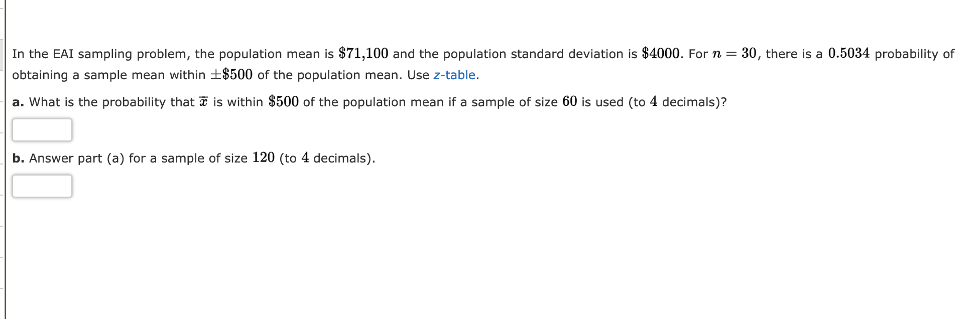 Solved A population proportion is 0.30. A random sample of | Chegg.com