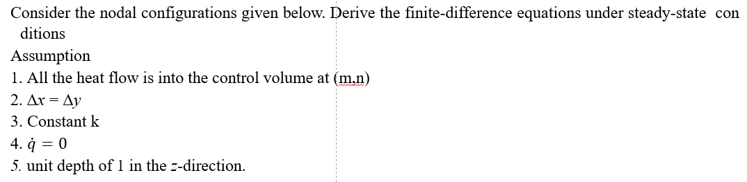 Solved Consider The Nodal Configurations Given Below Derive