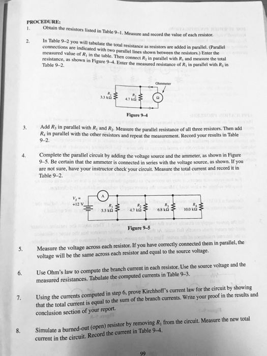 Solved Parallel Circuits OBJECTIVES: After performing this | Chegg.com