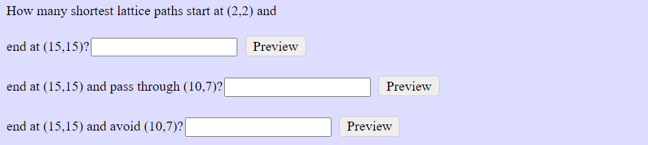Solved How many shortest lattice paths start at (2,2) and | Chegg.com