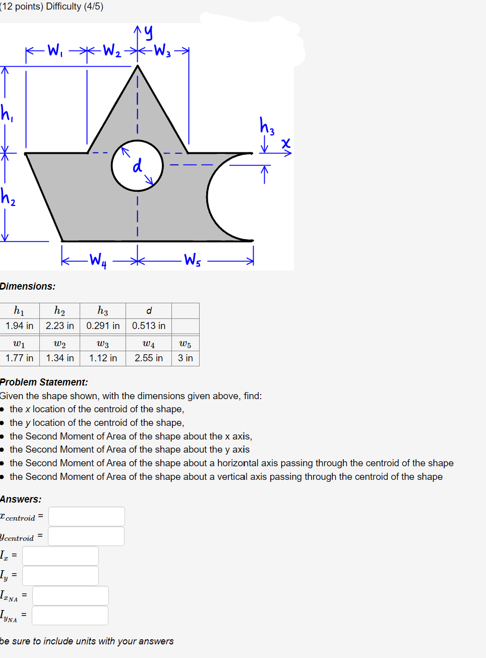 Solved (12 ﻿points) ﻿Difficulty (4/5)Dimensions:Problem | Chegg.com