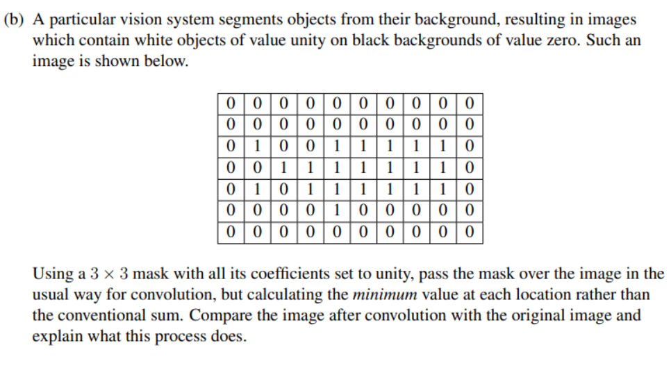 Solved This regards Computer Vision. Can someone explain to | Chegg.com