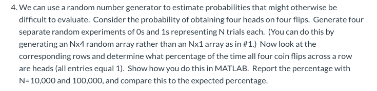 Solved 4. We can use a random number generator to estimate | Chegg.com