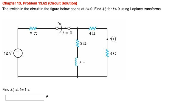 Solved Chapter 13, Problem 13.62 (Circuit Solution) The | Chegg.com