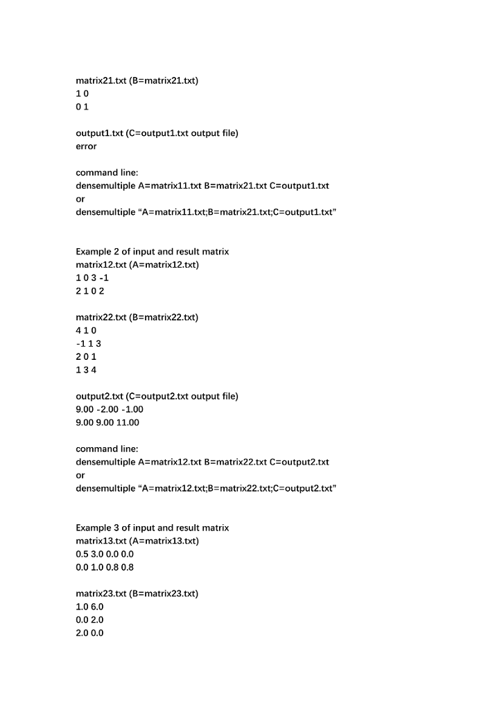 Solved COSC2430 Hw1: Dense Matrix Multiplication 1. | Chegg.com