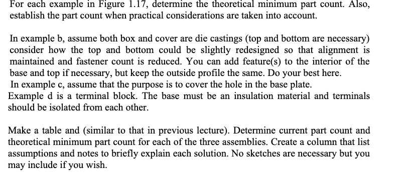 Solved For each example in Figure 1.17, determine the | Chegg.com