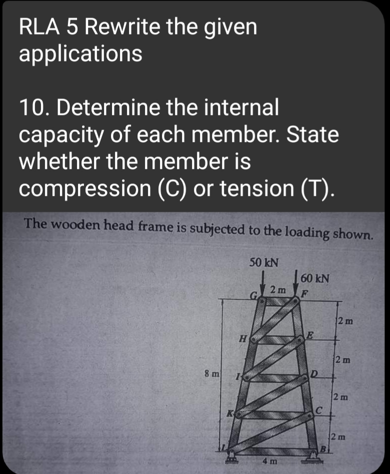 RLA 5 Rewrite the given applications 10. Determine | Chegg.com