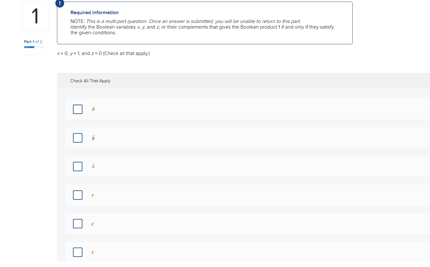Solved Required information NOTE: This is a multi-part | Chegg.com