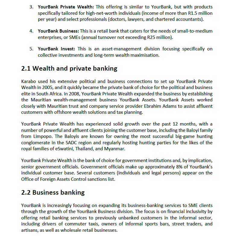 Ubuntu Bank is a fictitious diversified financial | Chegg.com