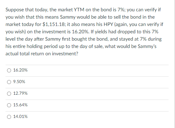 Savvy Sammy just sold a 9.5% coupon bond with 8 years | Chegg.com