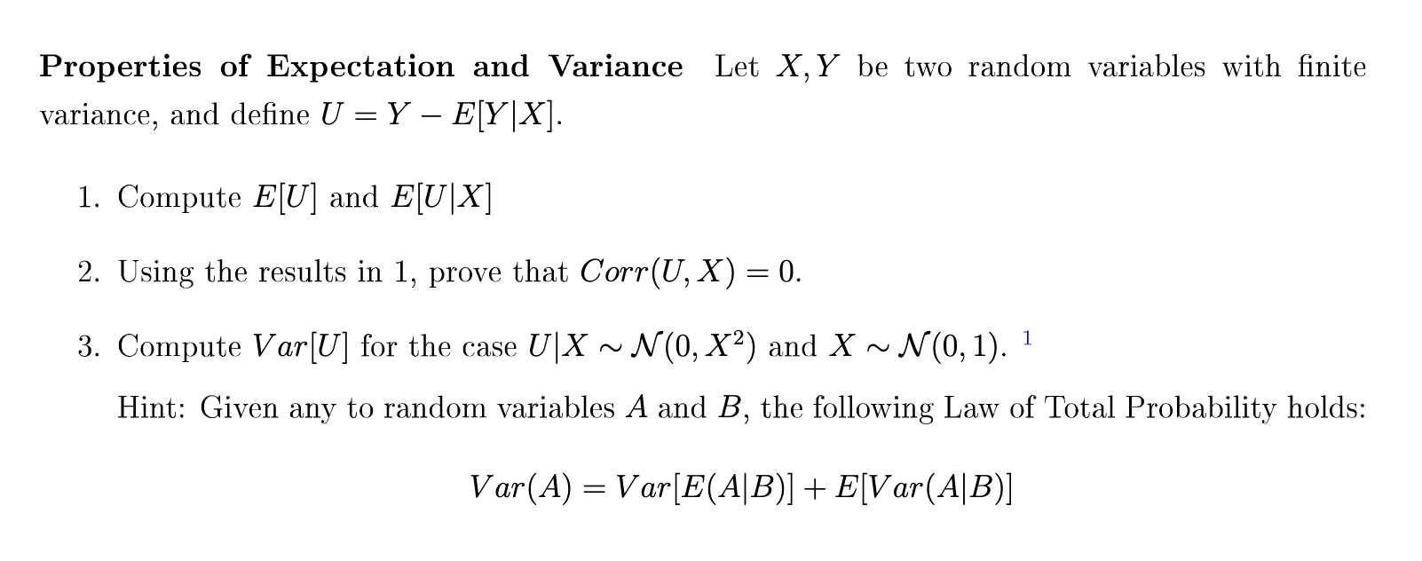 Solved Properties of Expectation and Variance Let X,Y be two | Chegg.com