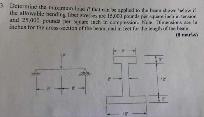 Solved Determine the Maximum load P that can be applied to | Chegg.com