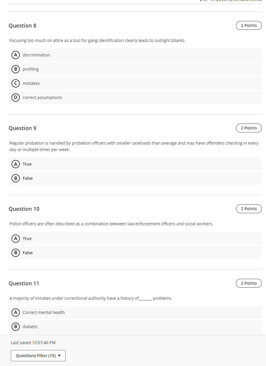 Solved Focusing too much on attire as a tool for gang | Chegg.com