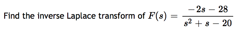 Solved Find the inverse Laplace transform of F'(s) = - 2s - | Chegg.com