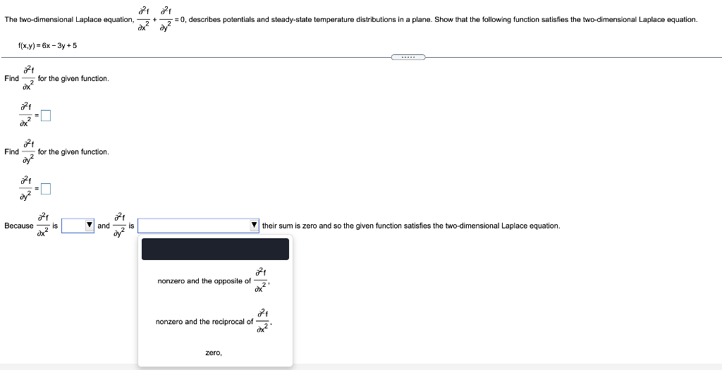 Solved 22 The two-dimensional Laplace equation, + = 0, | Chegg.com