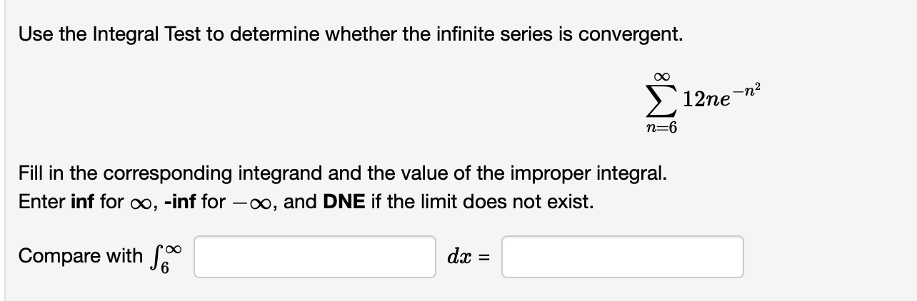 Solved Use the Integral Test to determine whether the | Chegg.com