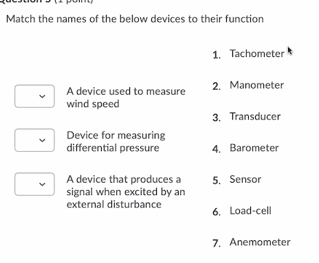 Solved Match the names of the below devices to their | Chegg.com