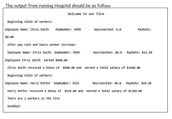 Solved Implement a class called Employee that represents an | Chegg.com