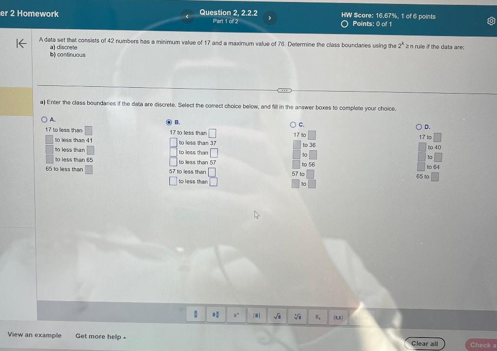 Solved A data set that consists of 42 numbers has a minimum | Chegg.com